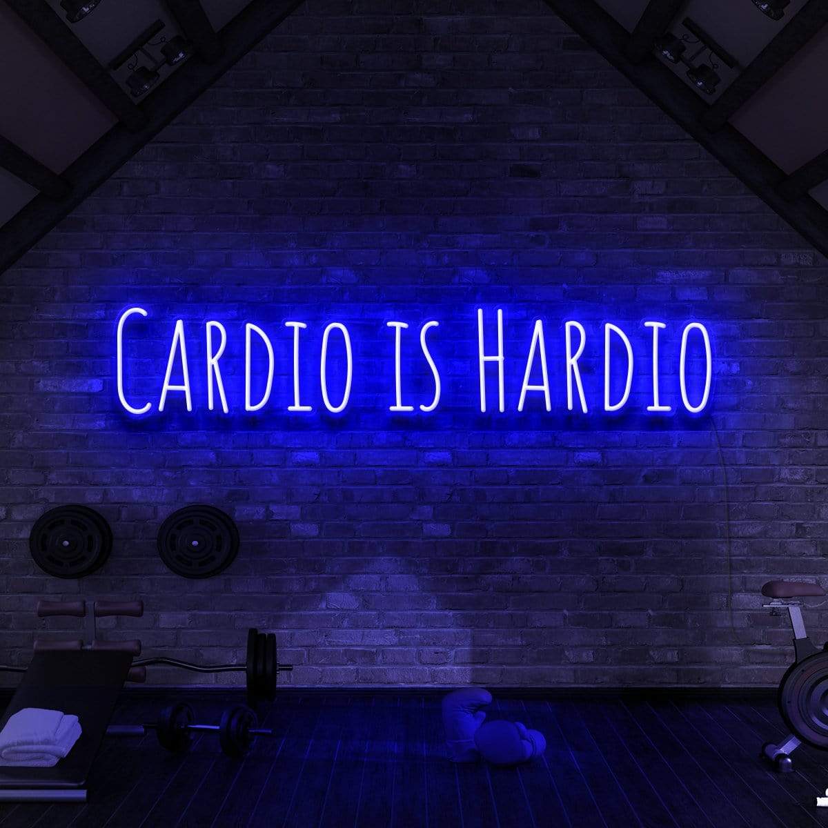 "Cardio is Hardio" Neon Sign for Gyms & Fitness Studios