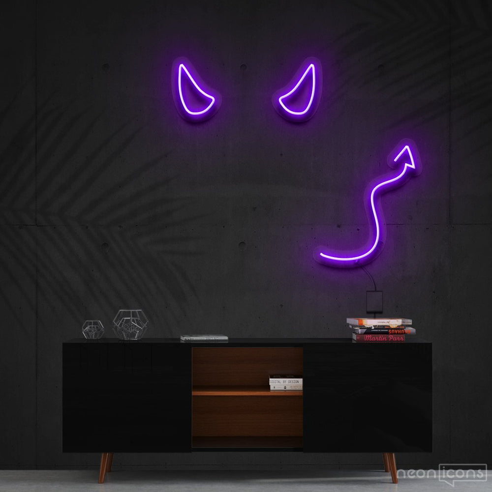 "Devil Horns" Neon Sign