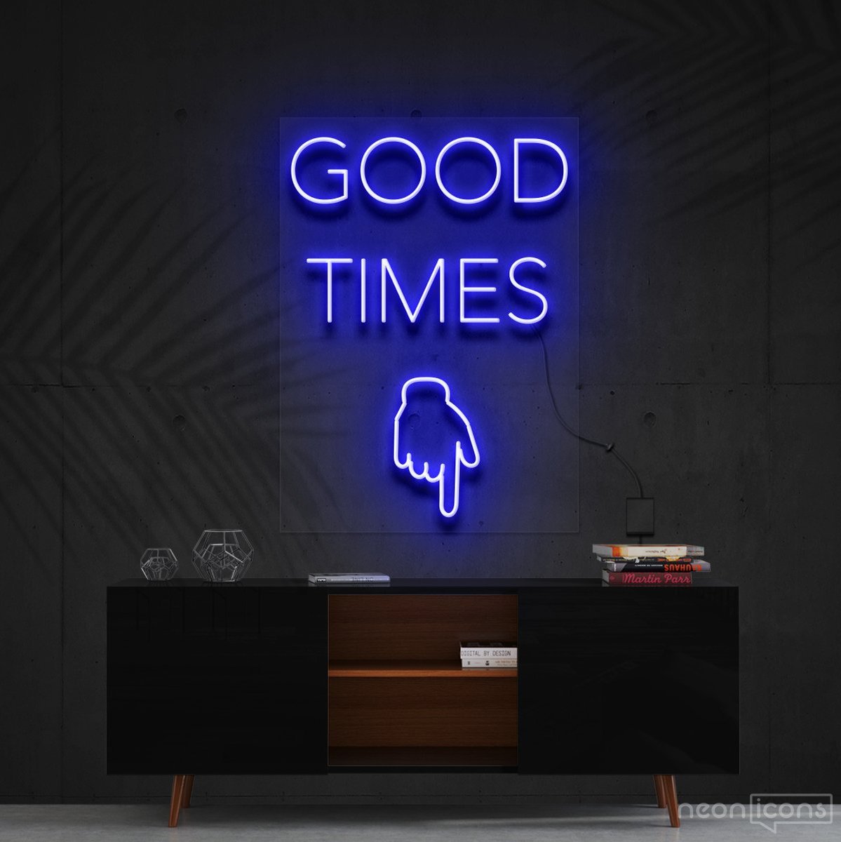 "Good Times This Way" Neon Sign