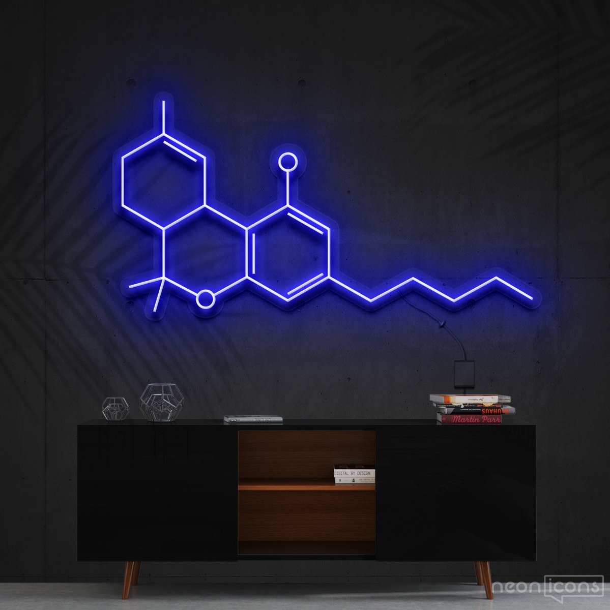 "THC Molecule" Neon Sign