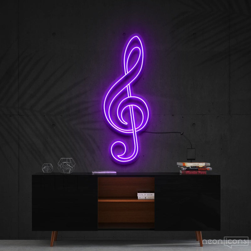 "Treble Clef" Neon Sign