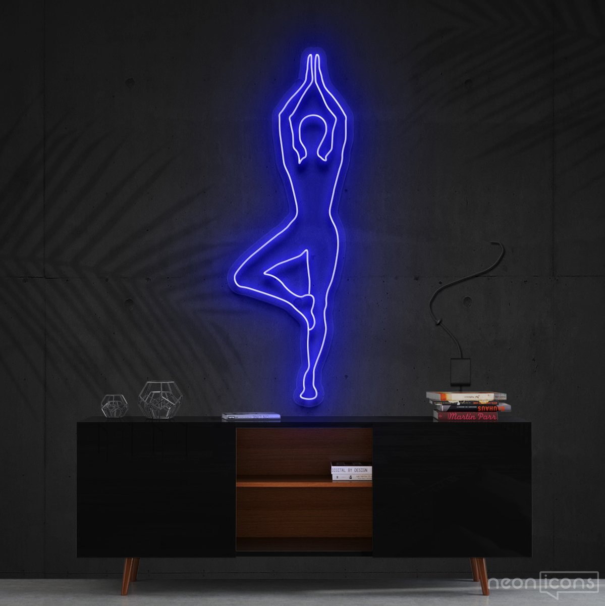 "Yoga Tree Pose" Neon Sign
